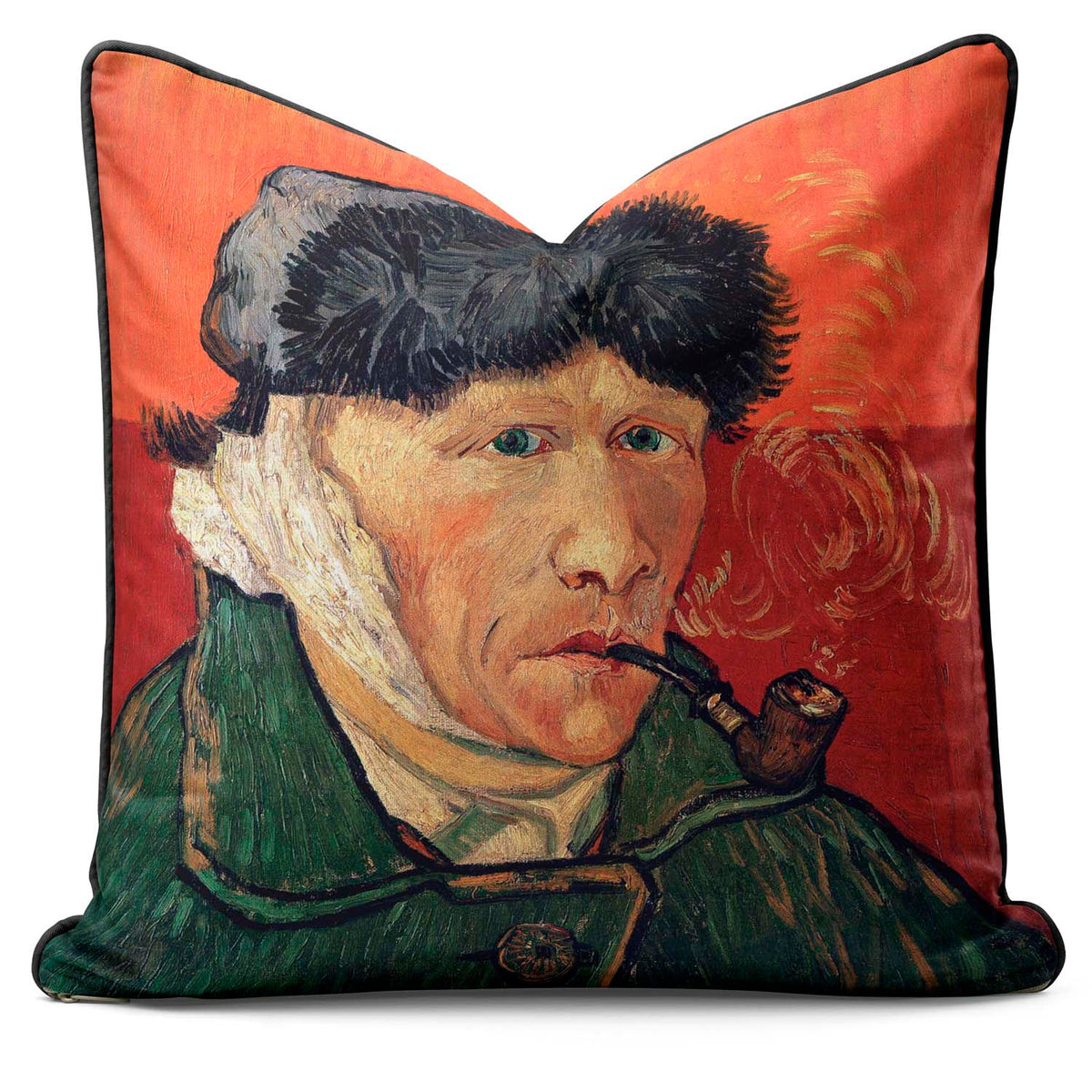 Self-Portrait with Bandaged Ear and Pipe (1889) by Vincent Van Gogh ...