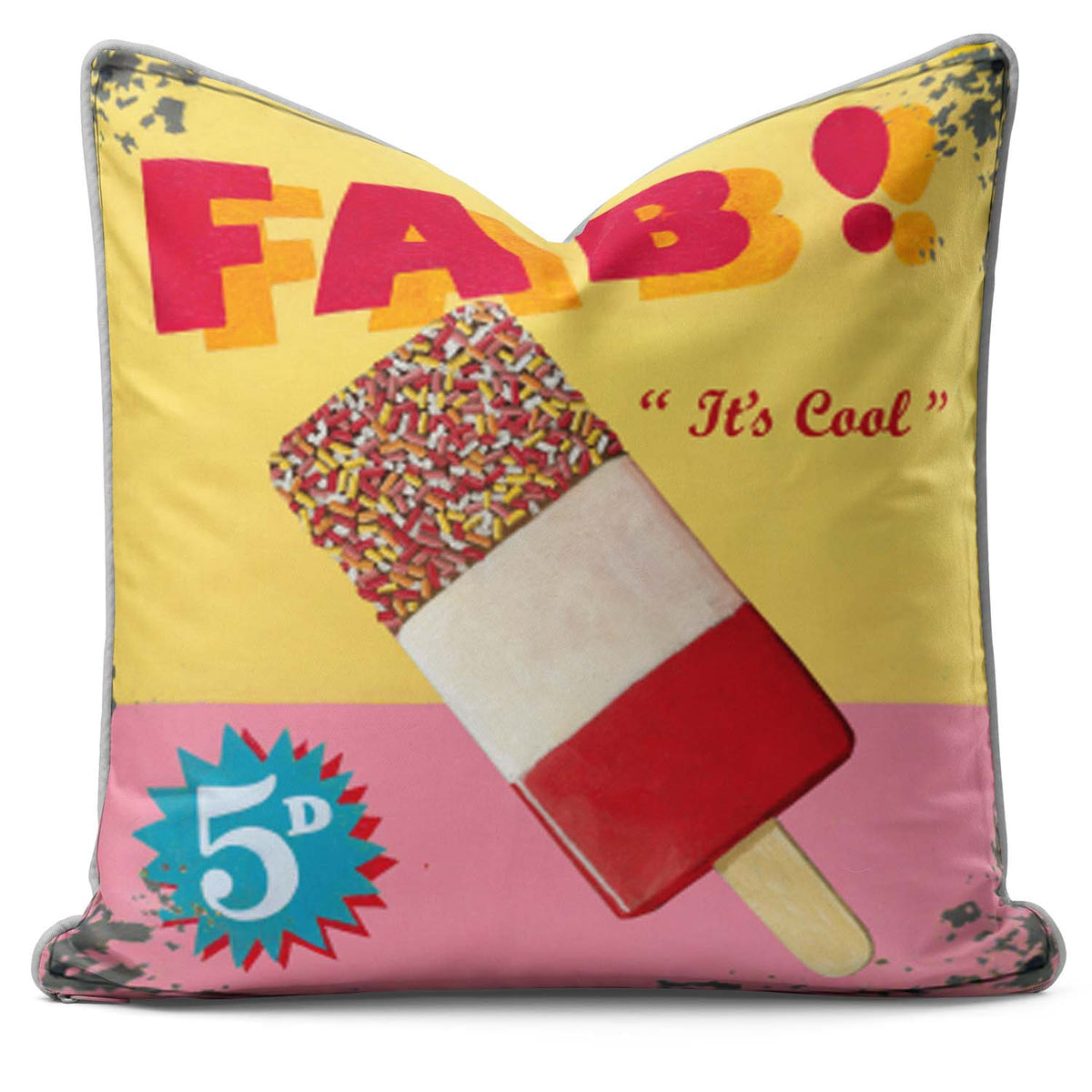 FAB Lolly Cushion – British Retro Art | Handmade by WLC – welovecushions