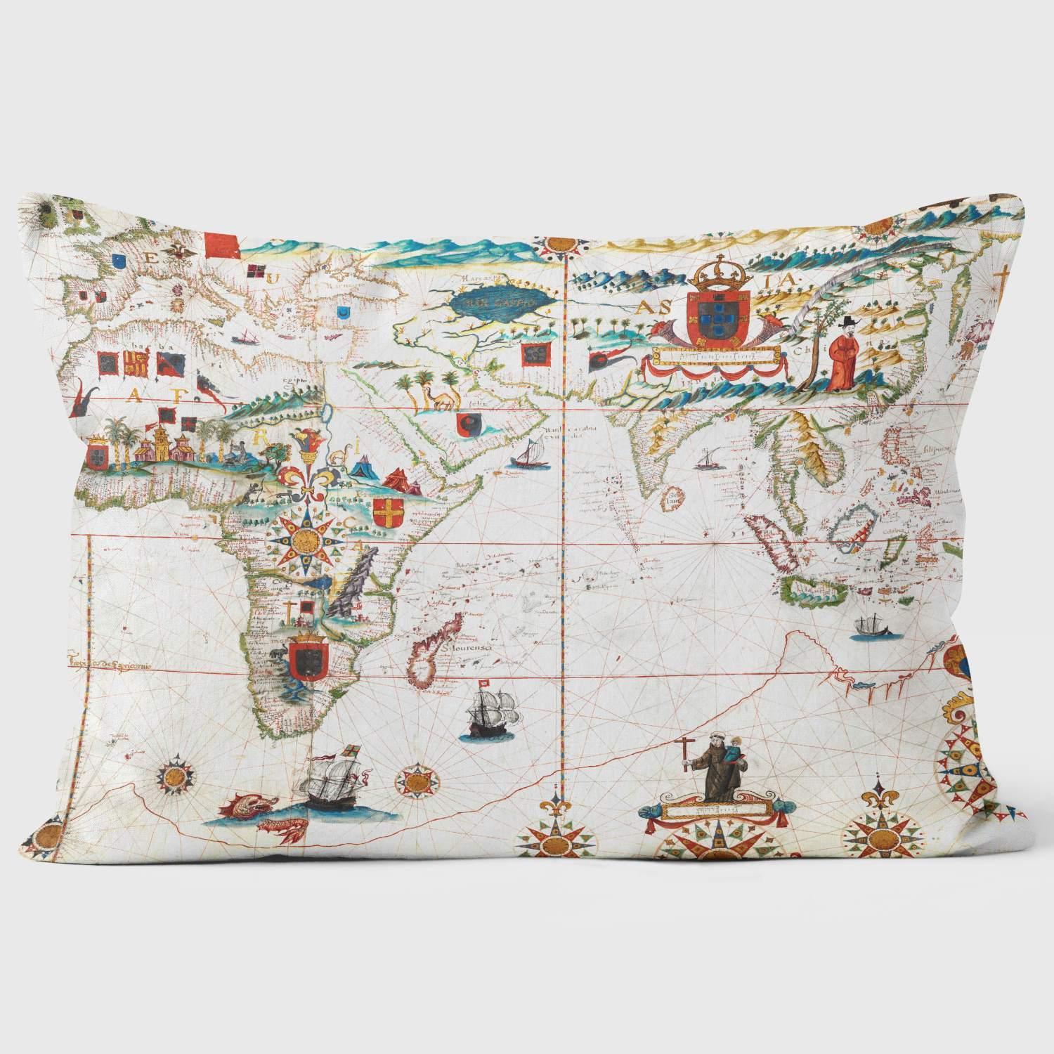 1623 World Map British Library Cushions – welovecushions