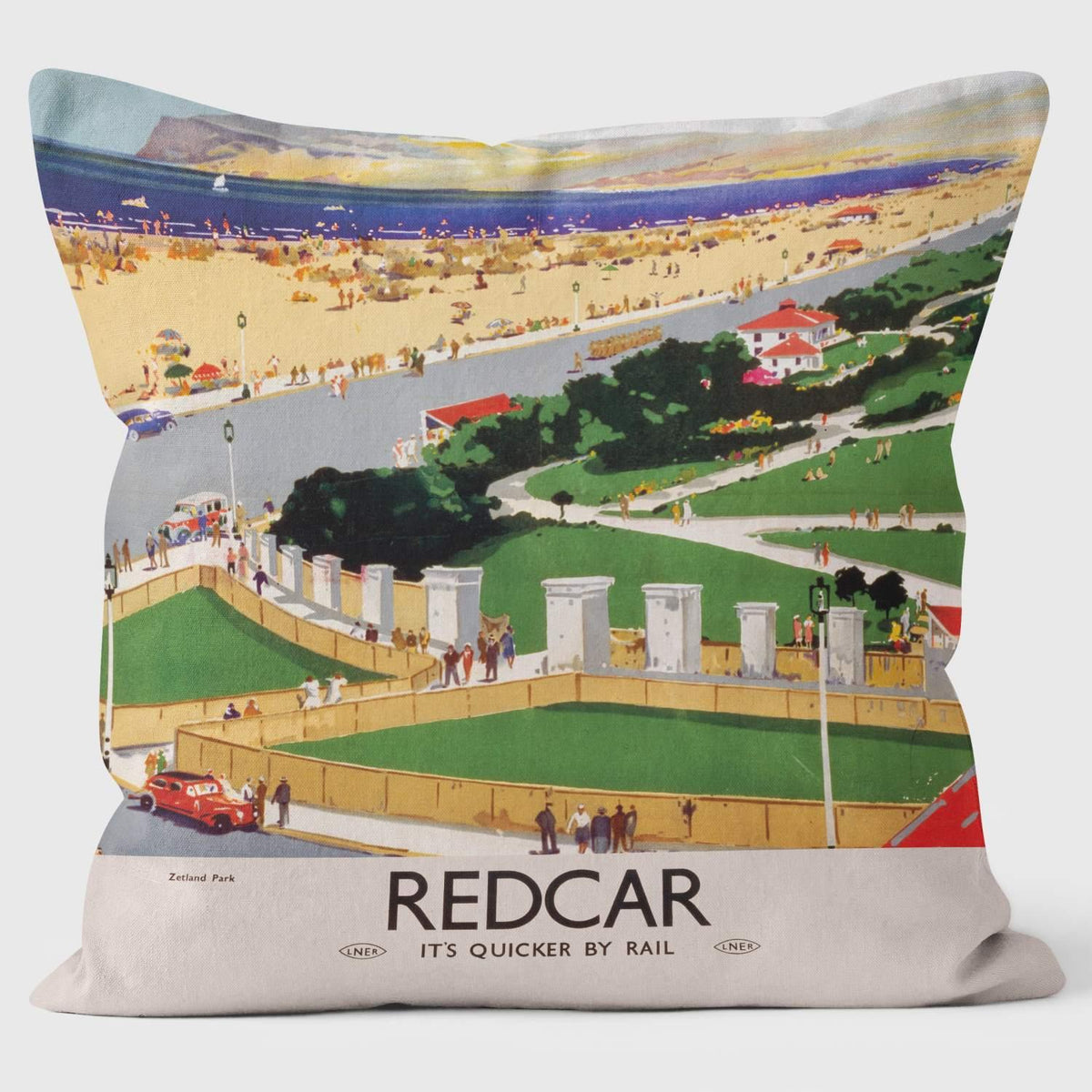 Zetland Park - Redcar LNER 1941 - National Railway Museum Cushion ...